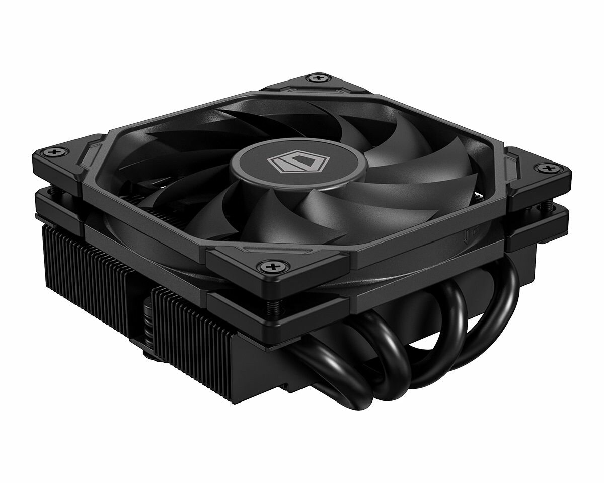 Кулер для процессора ID-COOLING IS-40-XT BLACK LGA1700/1200/115X/AM5/AM4 низкопрофильный высота 47mm TDP 95W, PWM, 4 тепл. трубки прямого контакта, FAN 92mm, черный