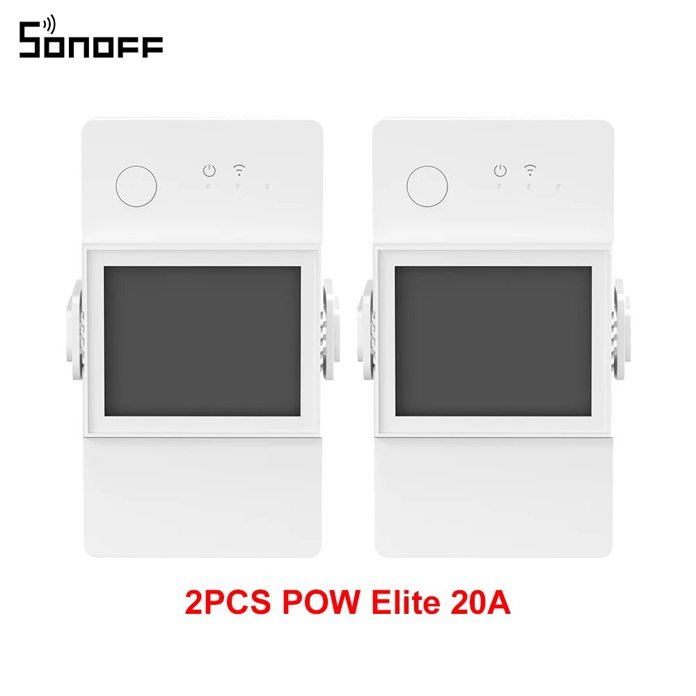 SONOFF POW Elite 20A, комплект 2 шт