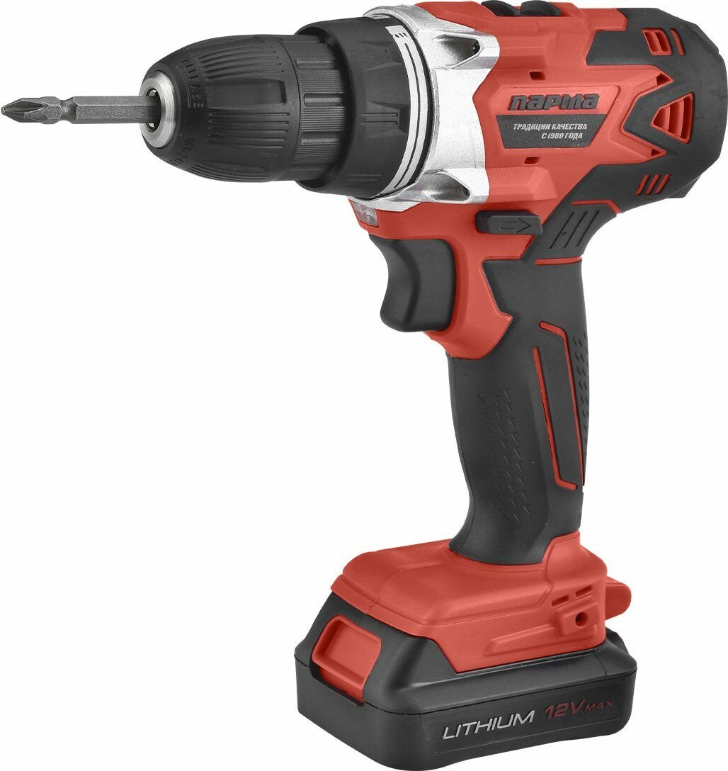 Дрель-шуруповерт парма ДША-02-1312/2Li аккумуляторный патрон: быстрозажимной, кейс в комплекте (02.021.00006)