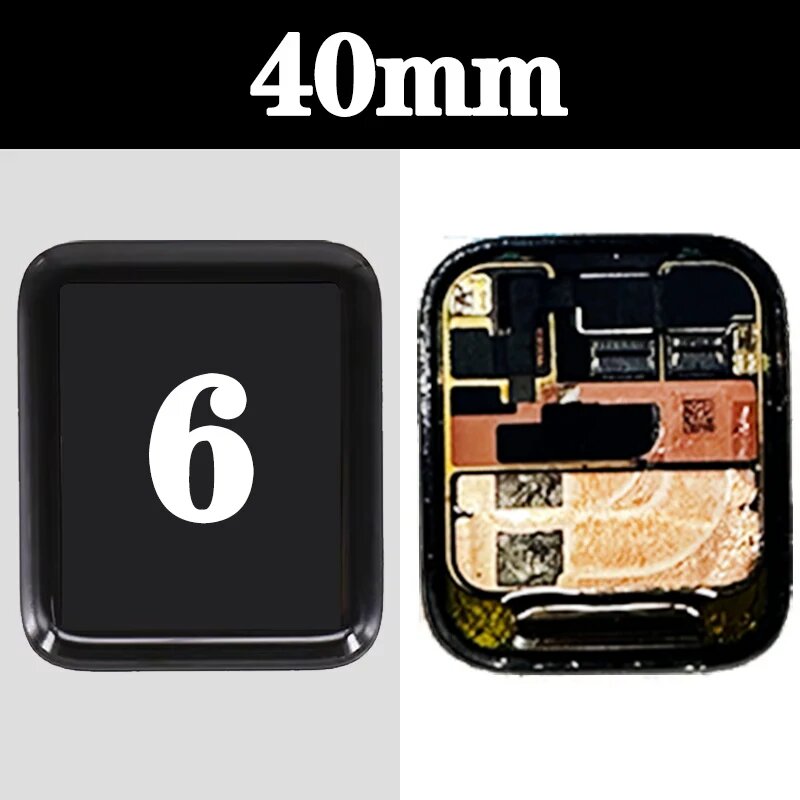 OLED-дисплей для Apple Watch Series 1, 2, 3, 4, 5, 6, SE, 7, сенсорный экран, Series-6-40mm