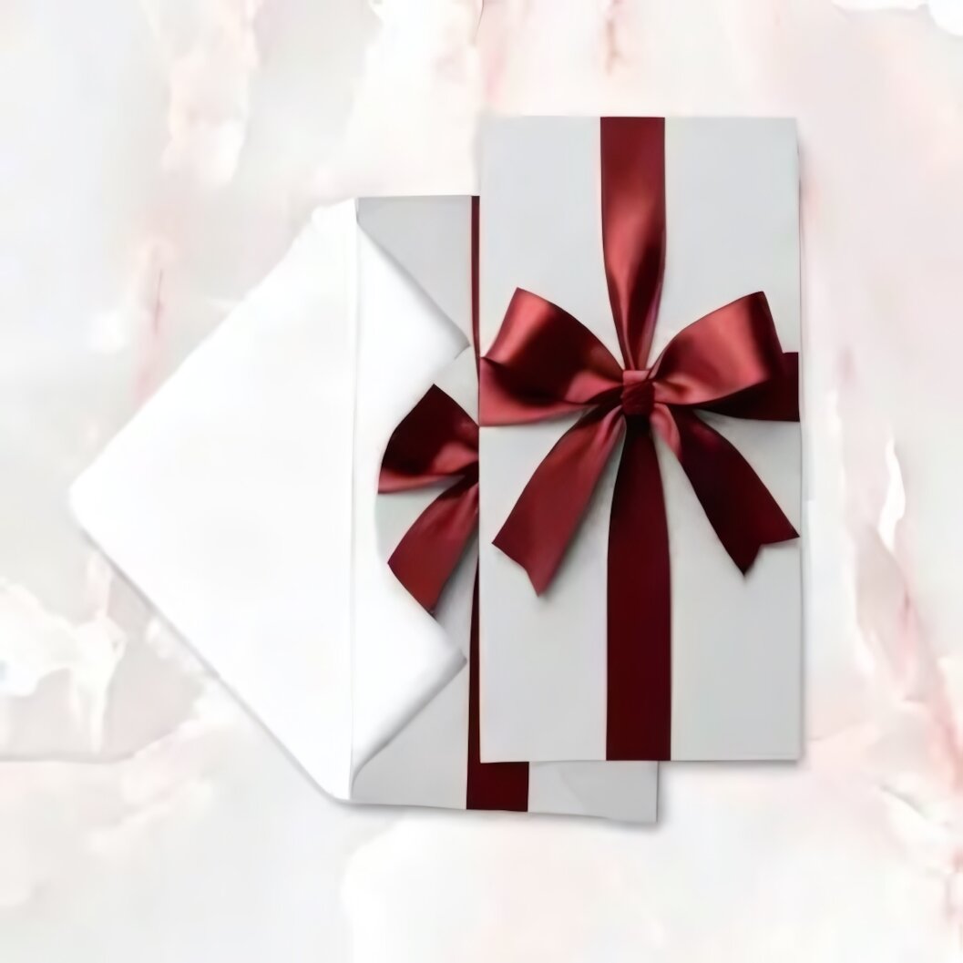 Конверт почтовый с атласной лентой, для открытки, формат а4, белый, разноцветный принт