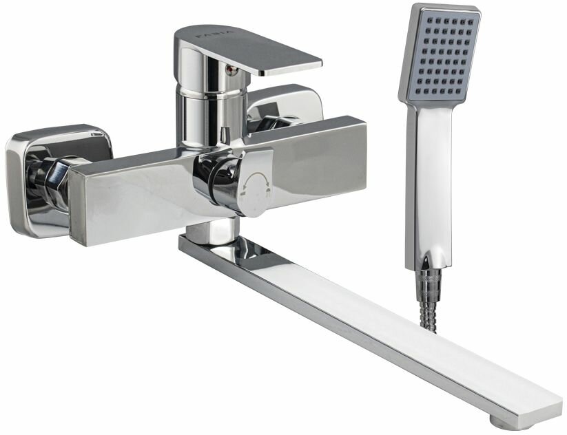 Смеситель для ванны FABIA ART9689 ЦАМ Хром