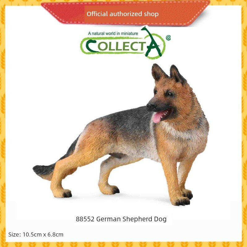 CollectA Коллекционная модель животного: Немецкая овчарка, мини-фигурка для коллекционеров