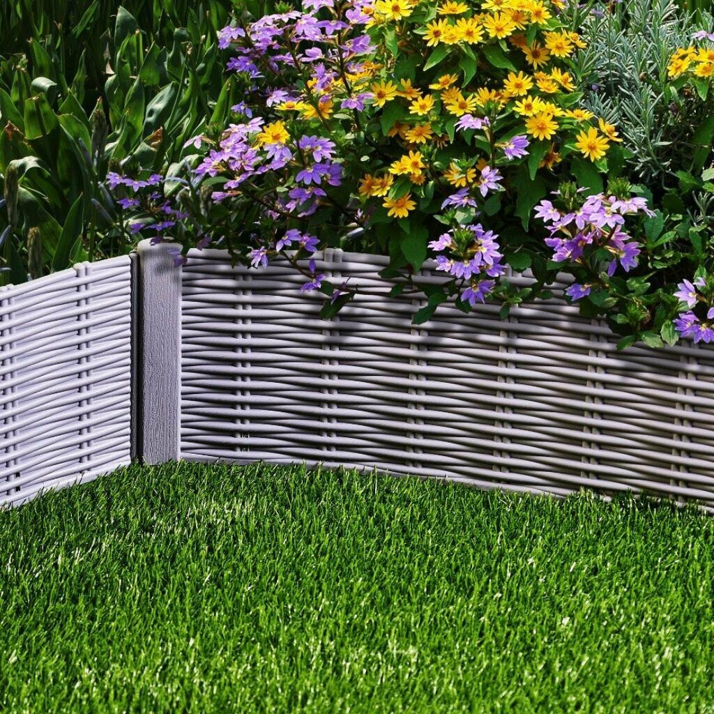 Забор декоративный пластмасса, Мастер сад, Лоза, 18х230 см, серый