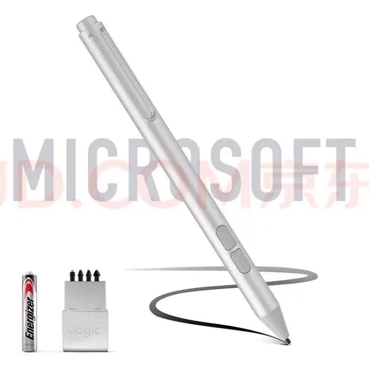 Официальный Microsoft Surface Pen поколения 5 серебристый цвет с набором из 4 наконечников и батареей для Surface Pro 5