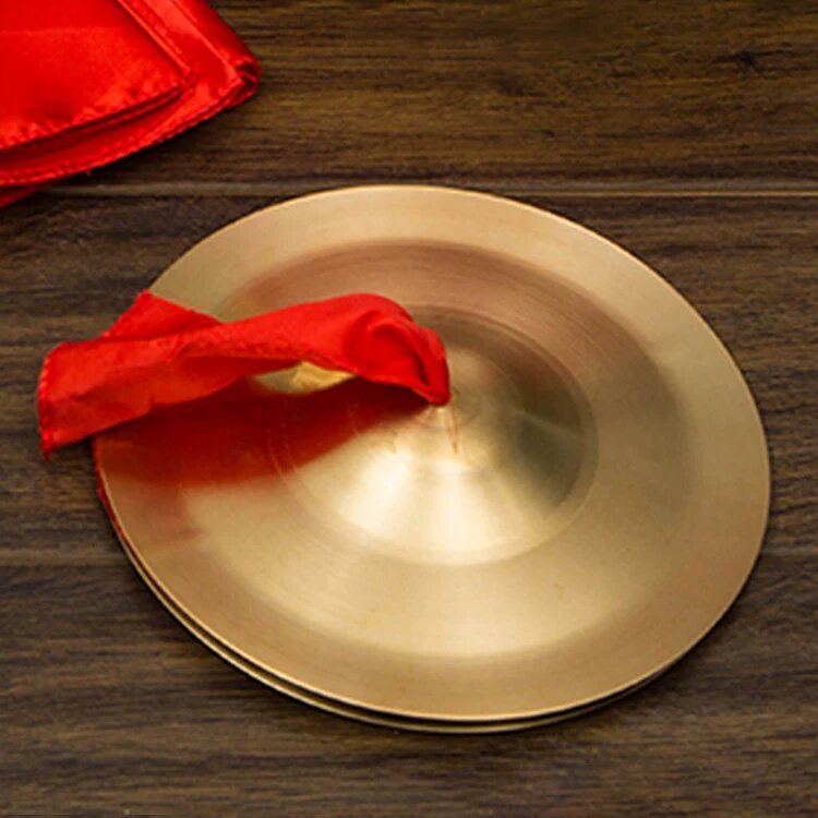 Бронзовые цимбалы 24 см образовательная музыкальная игрушка для детского сада, 2 штуки