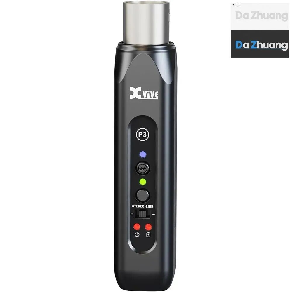 Xvive P3 XLR Bluetooth приёмник, Беспроводной адаптер для колонок, PA систем, микшеров и DJ оборудования, Высокое качество звука, 8 часов работы