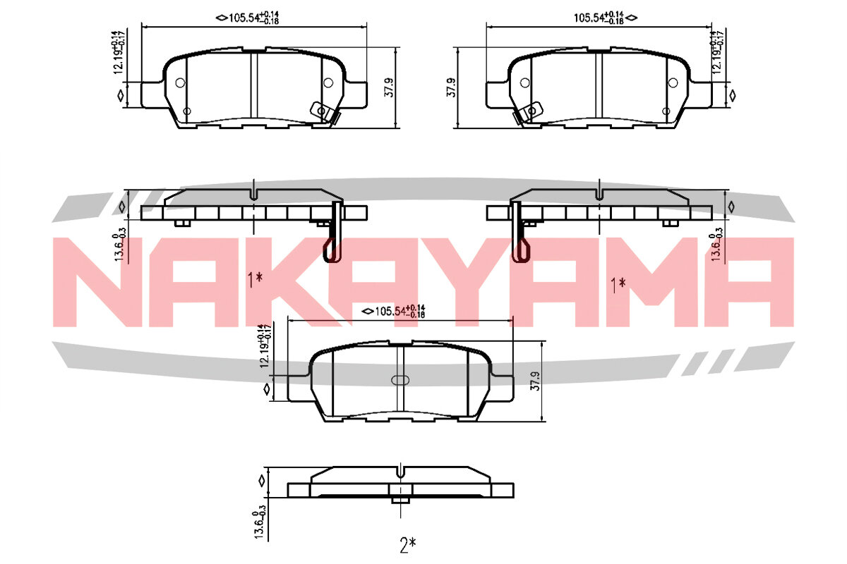 Торм. Колодки задние NISSAN X-TRAIL 2.0I/2.5I/2.2