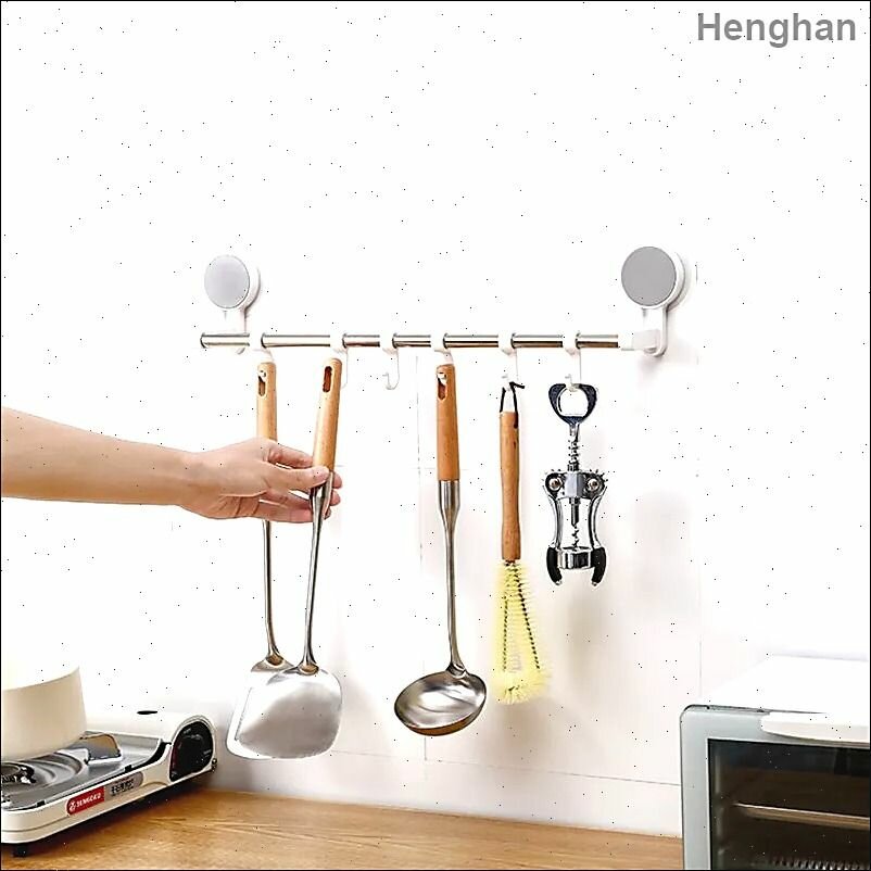 Рейлинг для кухни и ванной, 48.5 см х 7.8 см х 14 см х 7 предм.