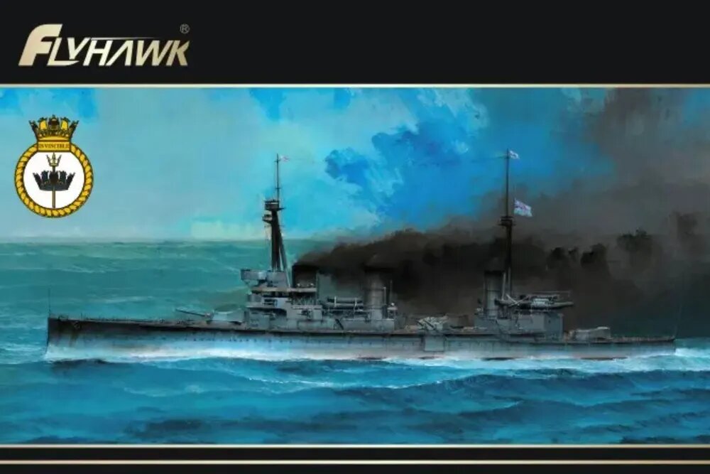 Flyhawk MODEL FH1311S 1/700 HMS Invincible 1914 сборная модель корабля Роскошная версия