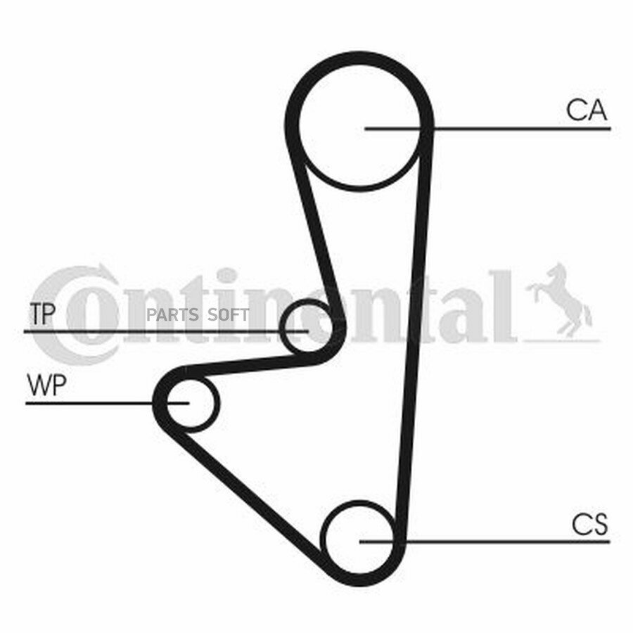 CONTINENTAL CT1067 Ремень ГРМ CONTITECH