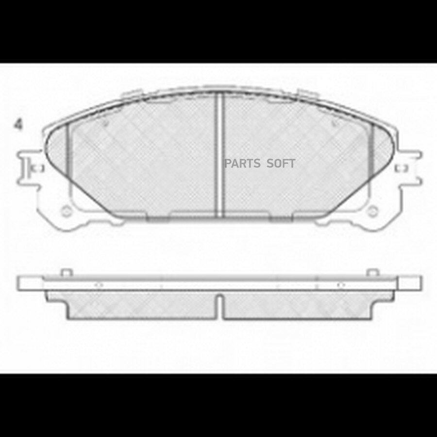 AIKO PF1845 Колодки LEXUS RX350, RX270, TOYOTA Highlander (2009-) передние