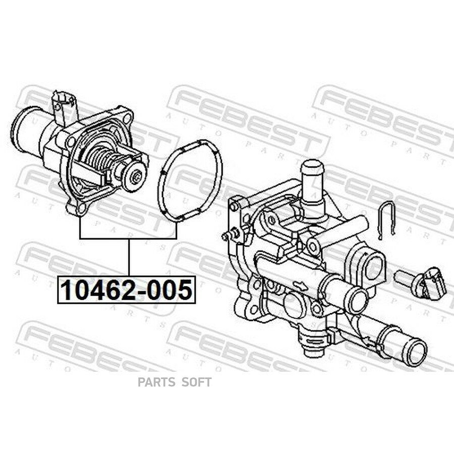 FEBEST 10462-005 термостат 105°C 10462-005