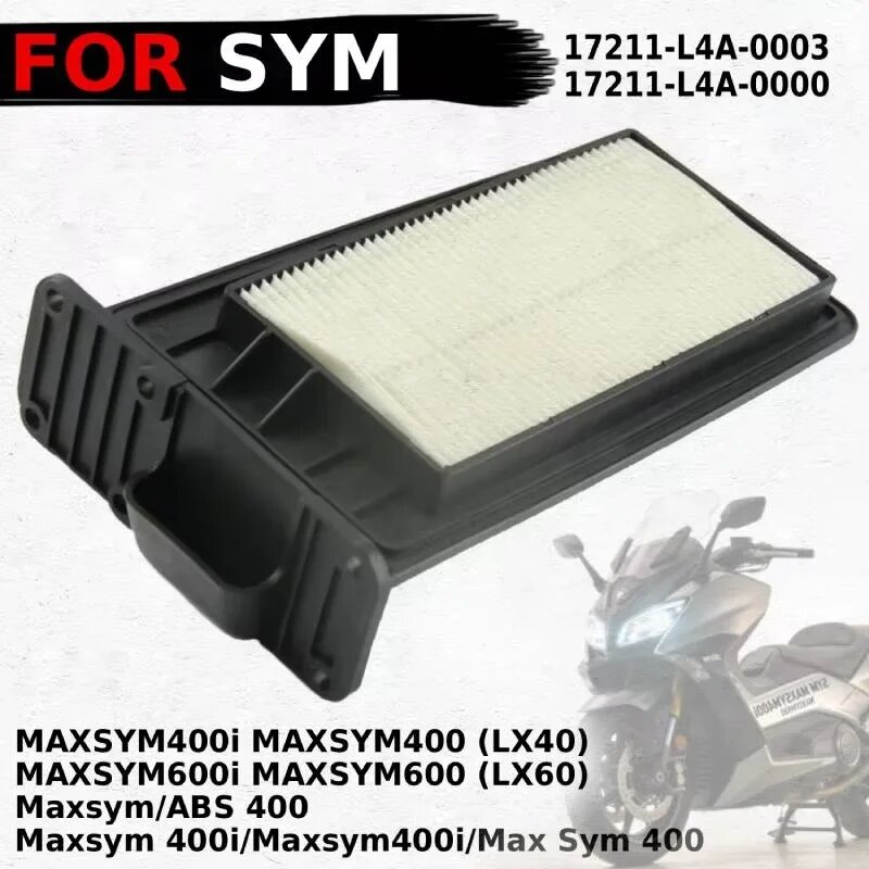 Воздухозаборник Для SYM MAXSYM400i MAXSYM400 LX40 MAXSYM600i LX60 Maxsym ABS 400 400i 17211-L4A-0000 17211-L4A-0003