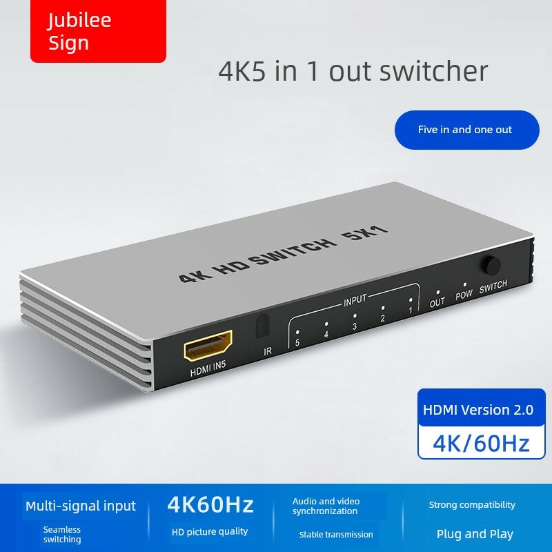 HDMI-коммутатор 3-в-1, разветвитель 8K высокой четкости, 1-в-2, 4K120Гц, 3/4/5 входов, 1 выход, расширитель интерфейсов