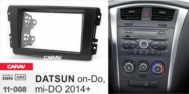 Переходная рамка для 2 din магнитолы на Datsun on-Do, mi-DO 2014+ Carav 11-008