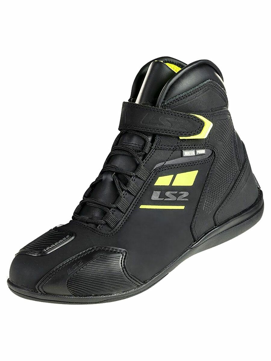 Женские мотоботы LS2 Garra (36, Black Hi-Vis Yellow)