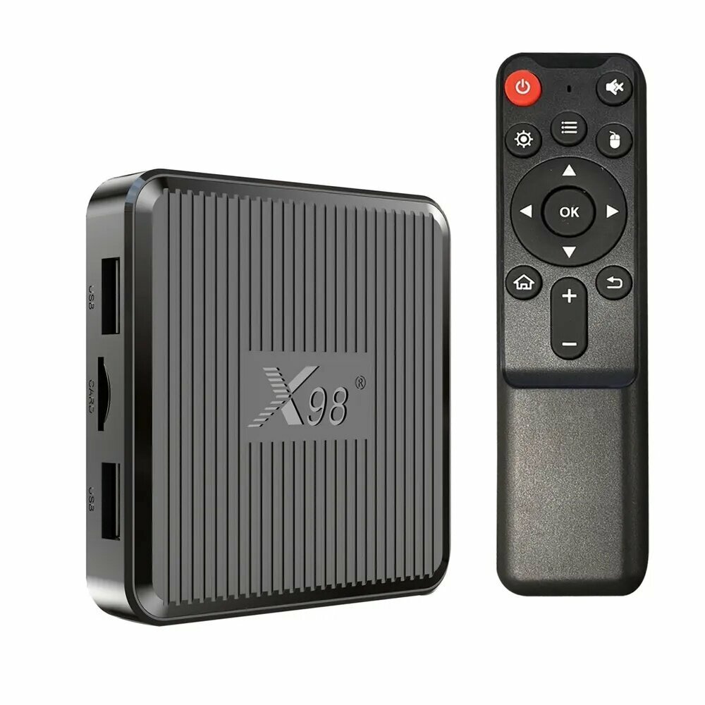 X98Q ТВ-бокс Android 11.0 Amlogic S905W2 4K медиаплеер WiFi 2.4G/5G H.265 декодирование пульт