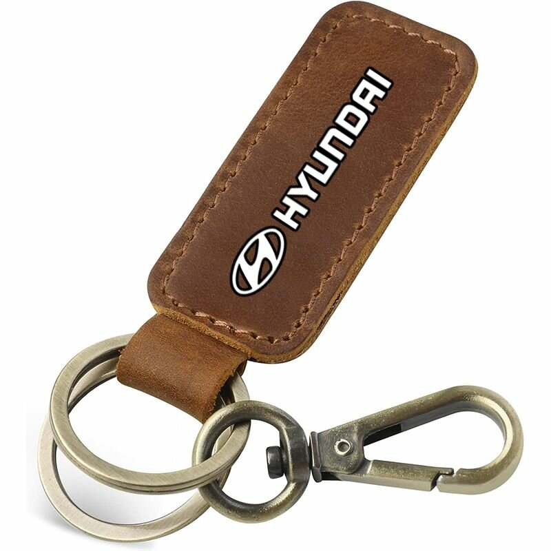 Брелок для ключей из натуральной кожи для Hyundai
