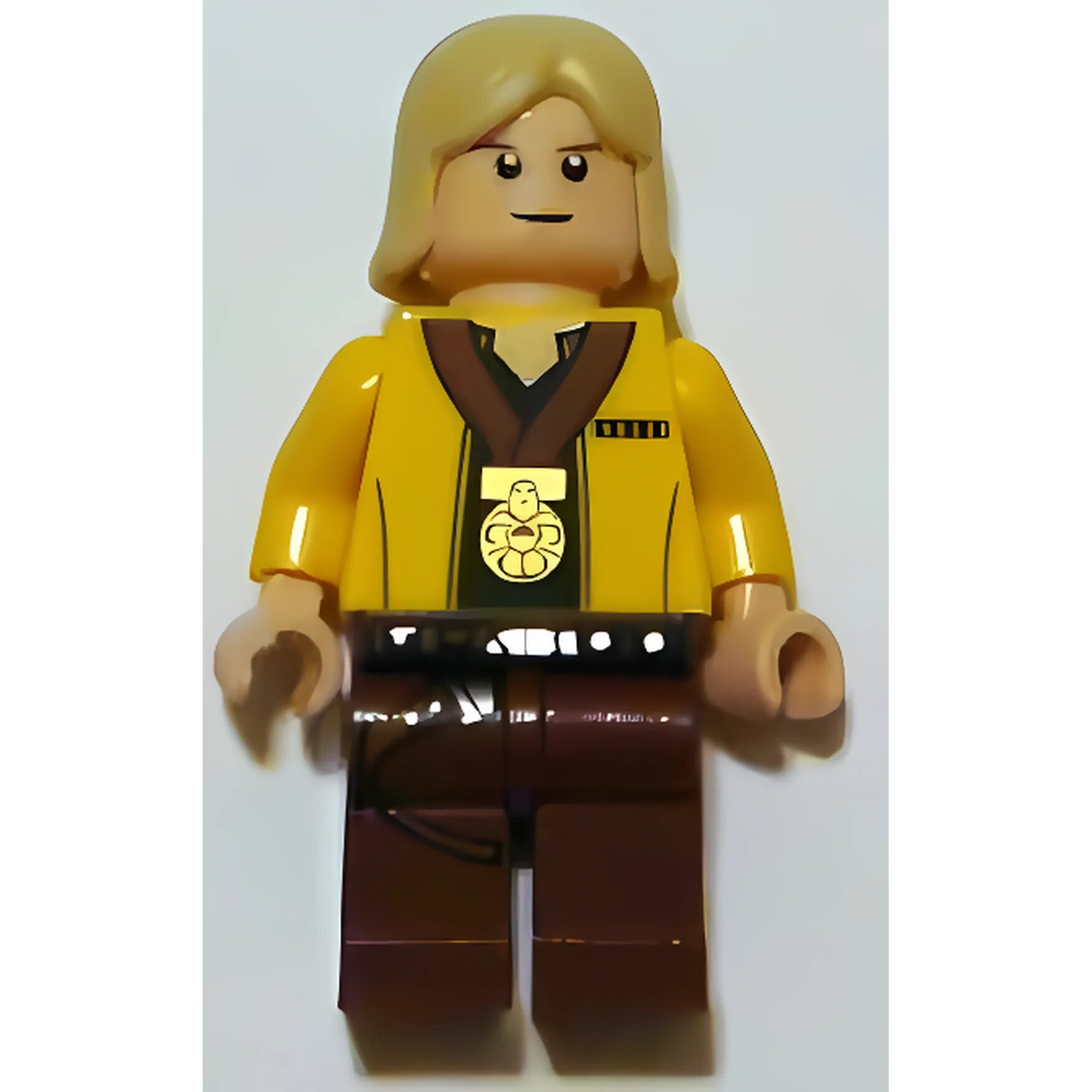 Минифигурка Lego Star Wars Luke Skywalker - Celebration, Yellow Jacket, White Pupils sw0257a U