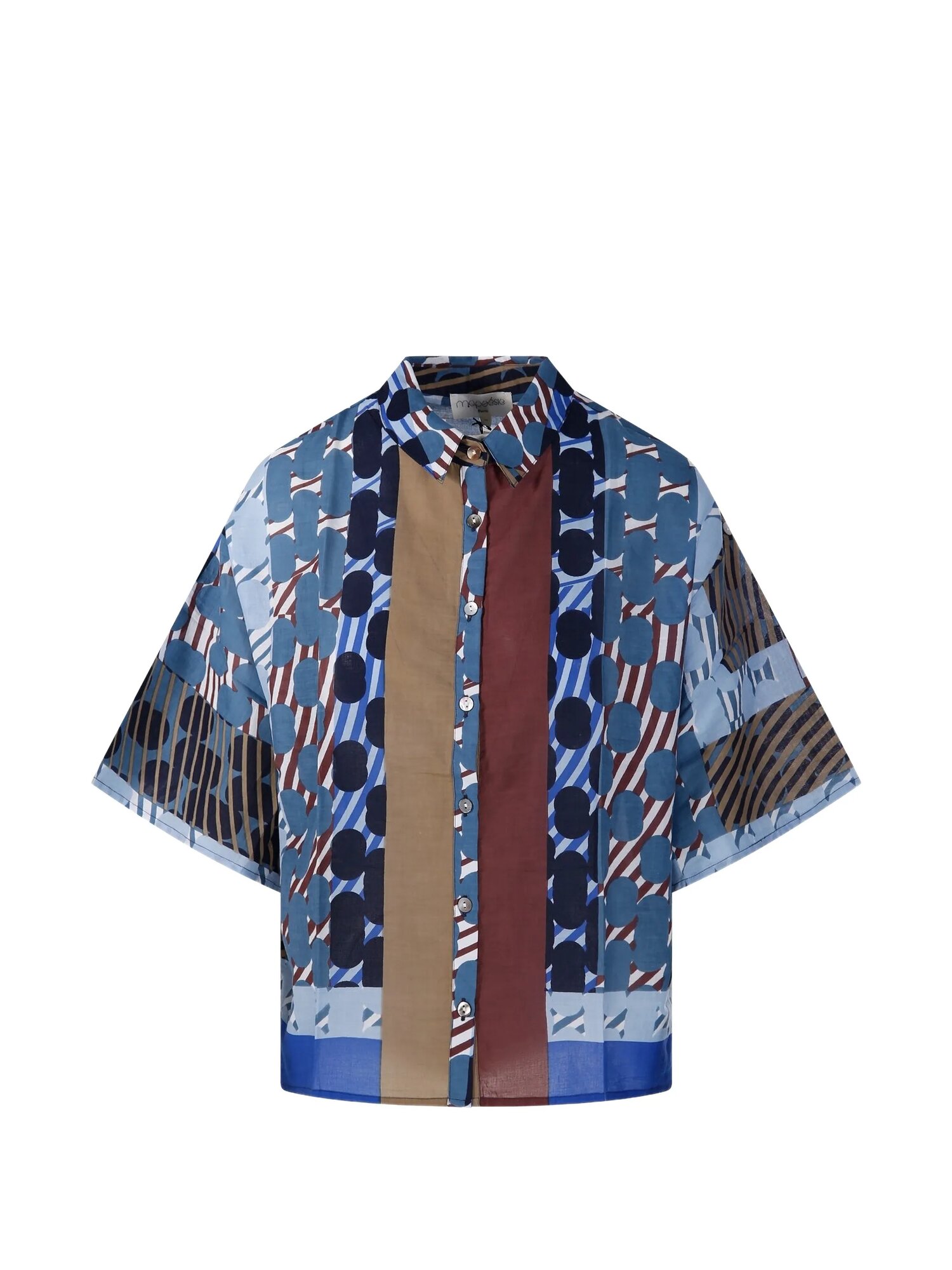 Рубашка Andrew Pollen abstract-print shirt