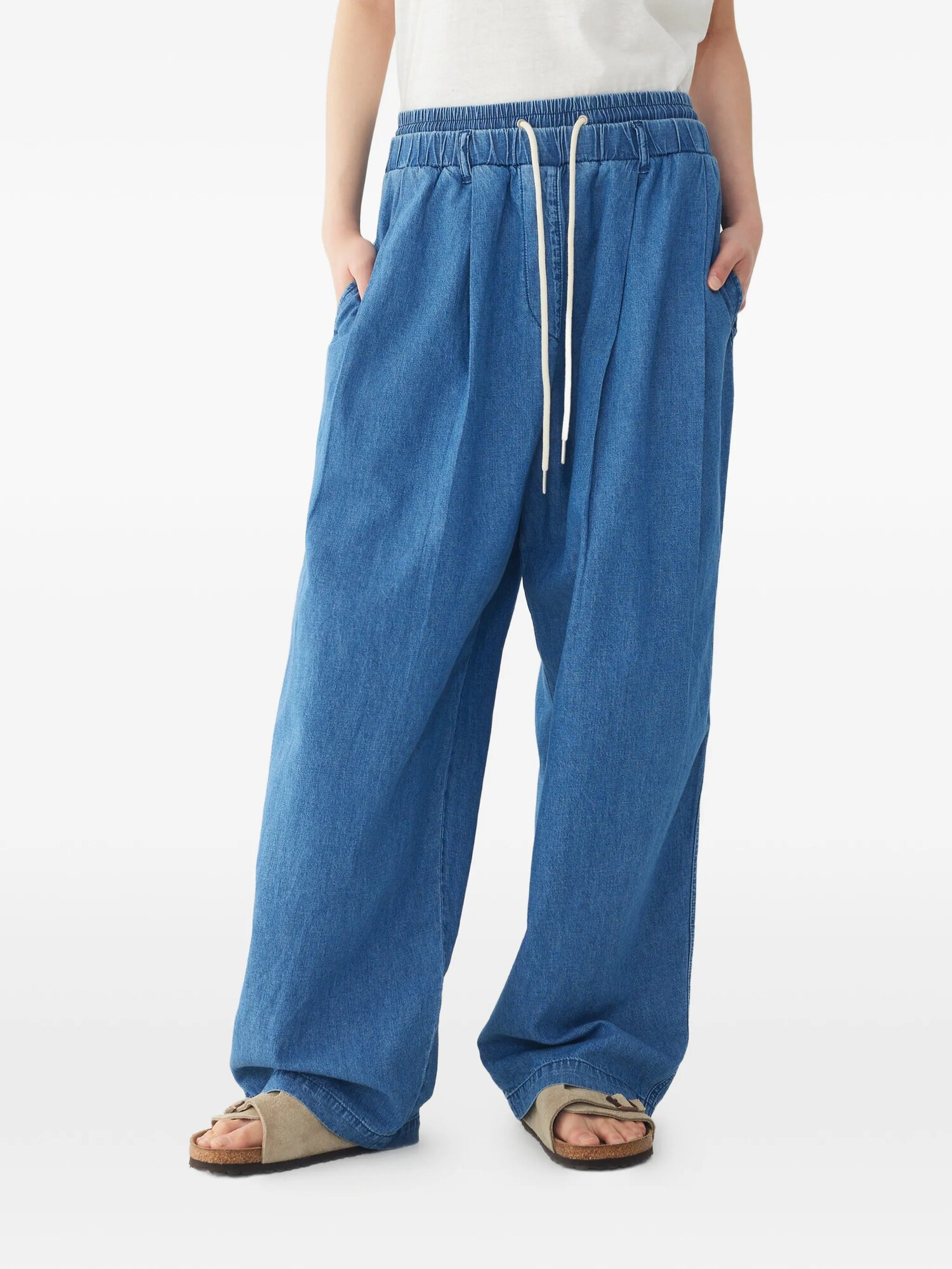Джинсы STUDIO TOMBOY Drawstring-waist jeans, размер OneSize, синий — фото 1