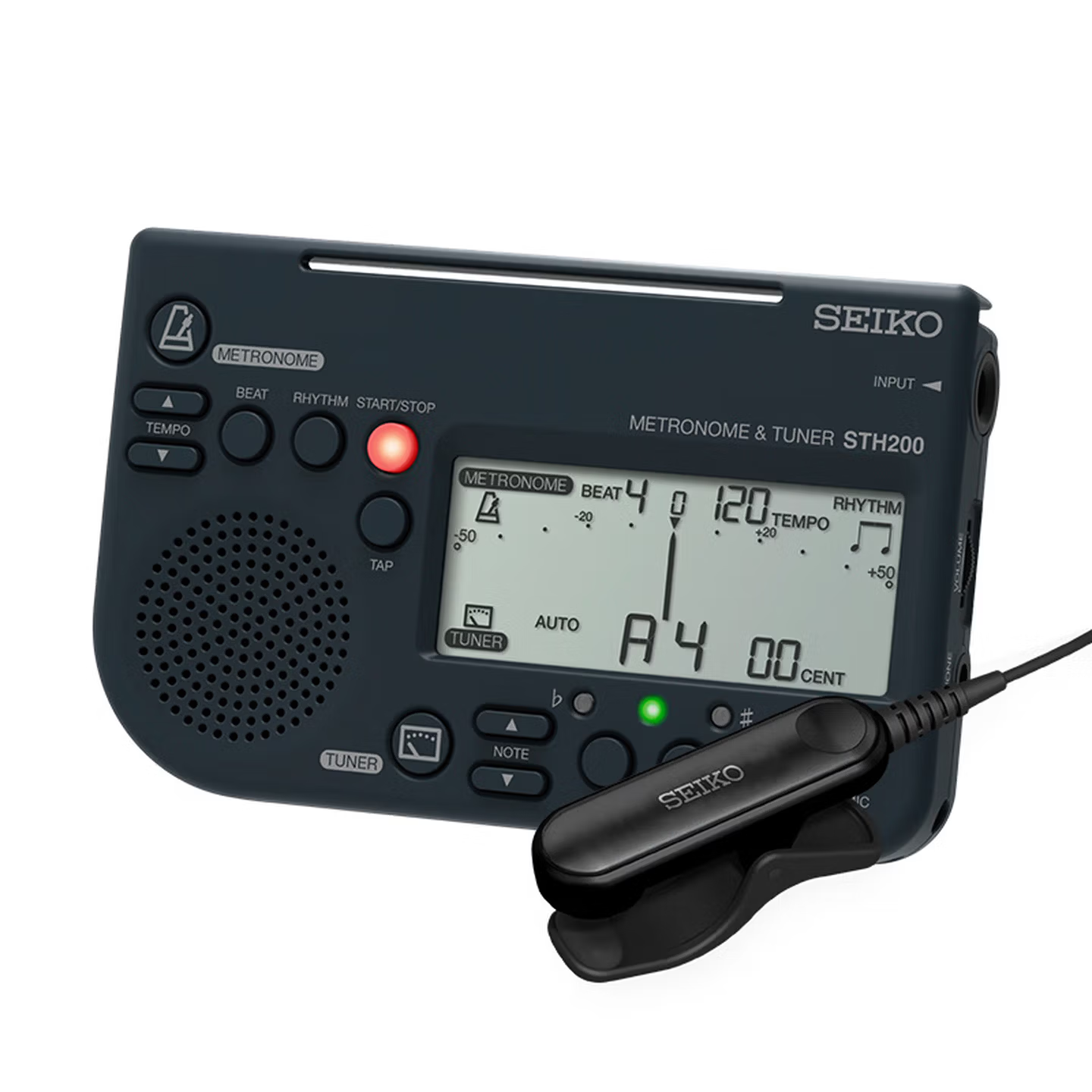 SEIKO STH200 Метроном, тюнер и камертон 3-в-1 для всех музыкальных инструментов (скрипка, духовые, гитара)