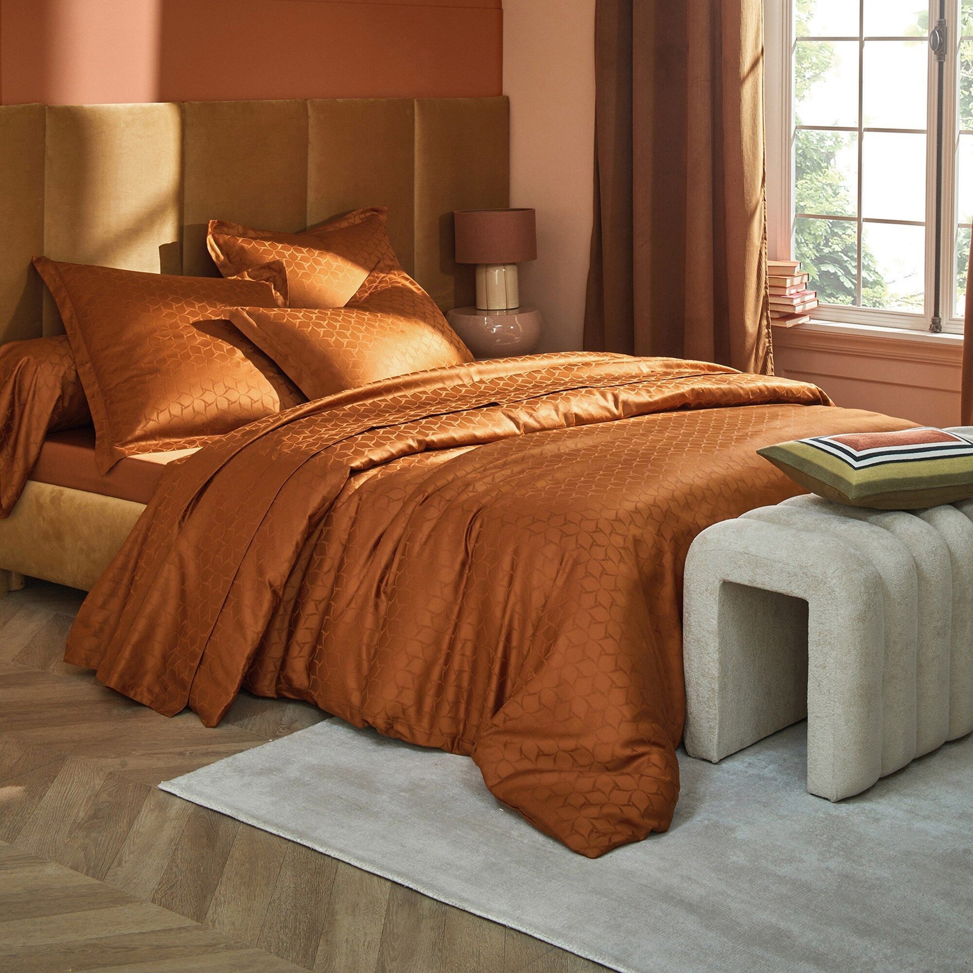 Постельное белье Blanc des Vosges Ensemble Eole Cognac OF-0575