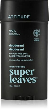 Дезодорант attitude super leaves men deodorant eucalyptus & sage, 75 г