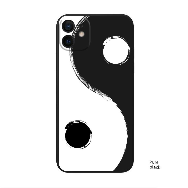 Мягкий силиконовый чехол для iPhone 13 Pro Max, чисто-черный, защита от царапин