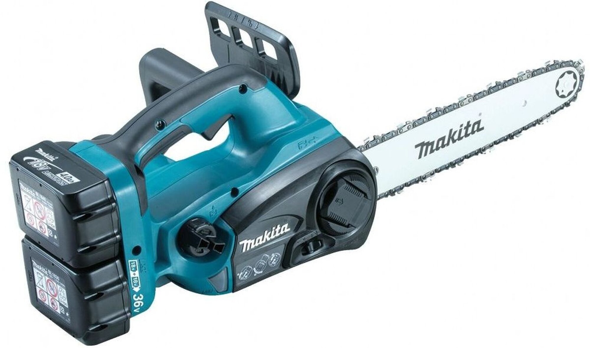 Цепная пила Makita DUC302RF2, электрическая, 18В, 30см, 46 звеньев цепи