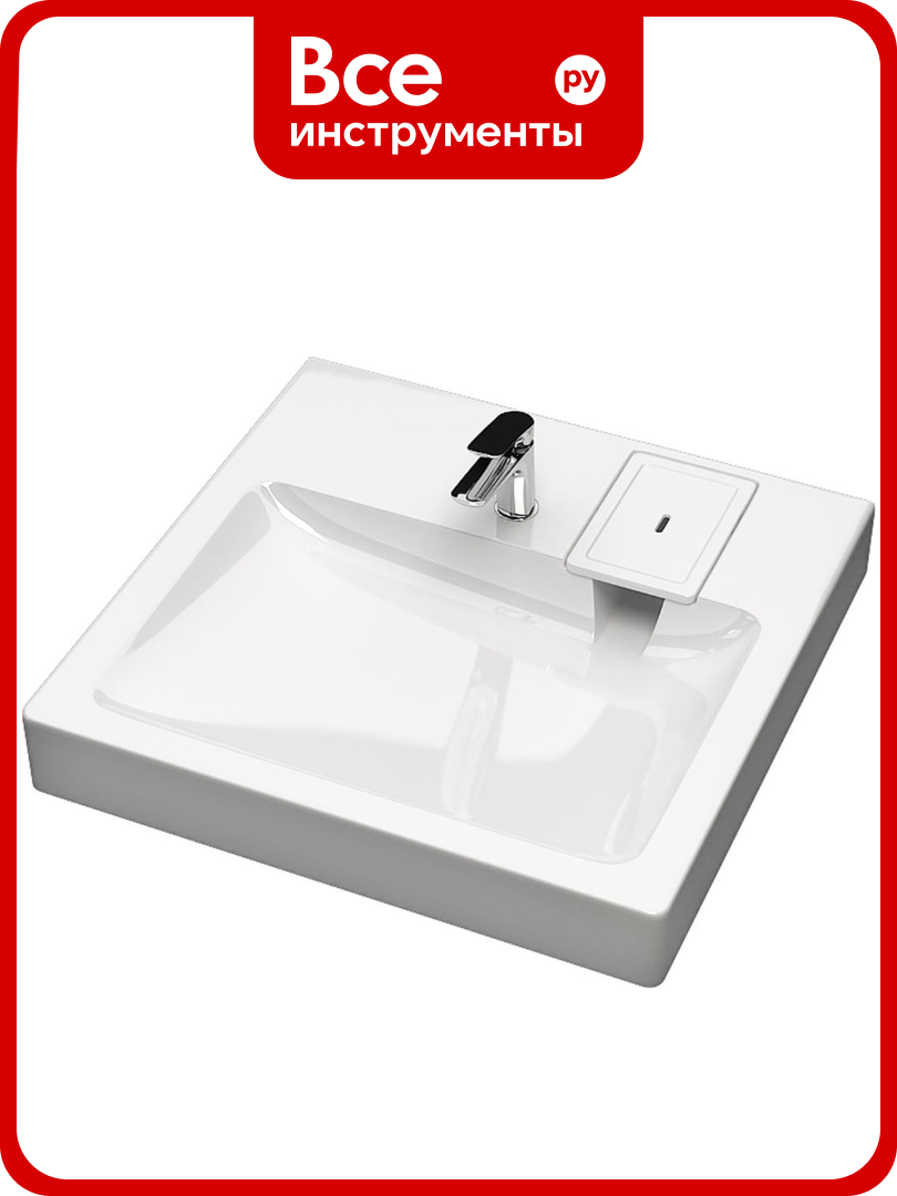 Раковина Reflexion home Reflexion Kappa для установки над стиральной машиной (60x60 см) RX6060KA