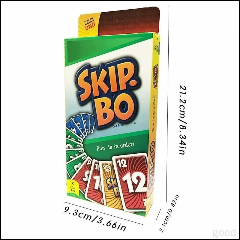 Обновленная версия популярной карточной игры Skip Bo, бестселлер для стола