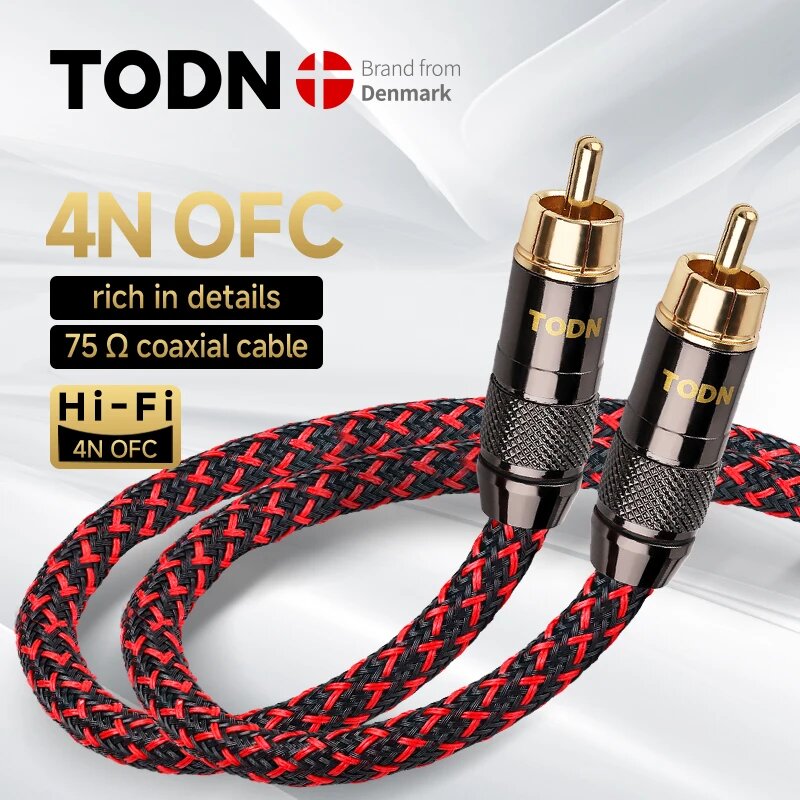 TODN Коаксиальный RCA-RCA кабель 0.5м