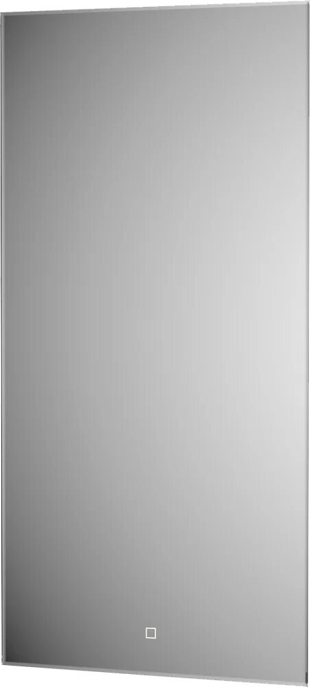 Зеркало Defesto Glow DF 2505S 50х100 со светодиодной подсветкой, 50 см, с сенсорным управлением, пластиковое, зеркало настенное в ванную