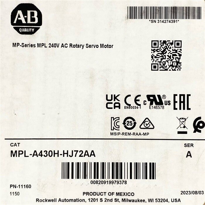 Модуль Allen-Bradley MPL-A430H-HJ72AA
