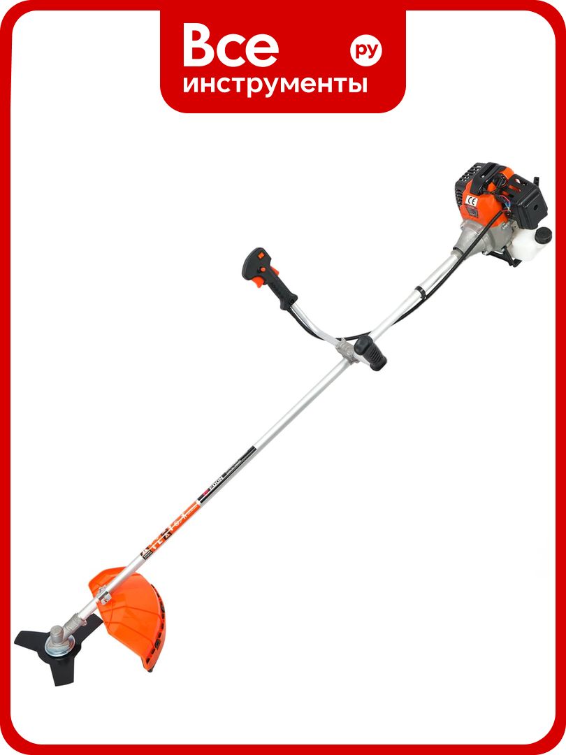 Триммер бензиновый EDON GT-520/3000C 52см3, 3,0кВт/4,1 лс, неразъёмная штанга, ширина 254/400мм 25162