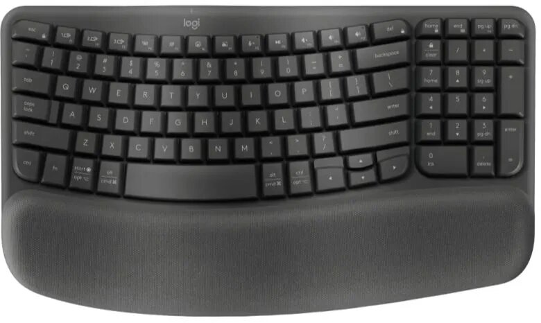 Клавиатура беспроводная Wave Keys графитовый USB BT/Radio