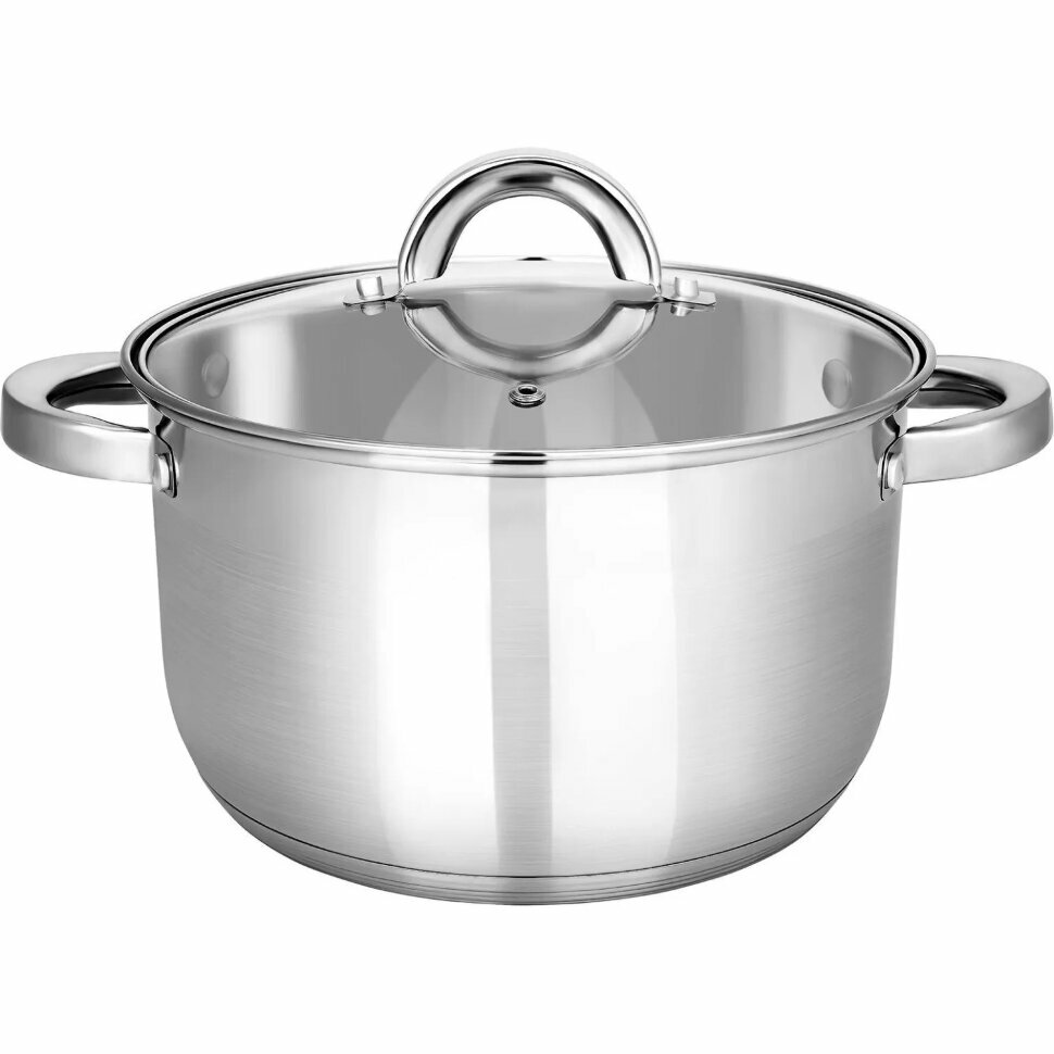 Кастрюля нерж Rondy 5,0л , D=23,5cм, SH07503, 1744331