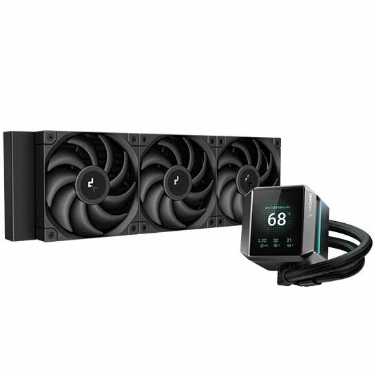 Система жидкостного охлаждения DEEPCOOL MYSTIQUE 360 черный, 120 мм, алюминий/медь, 2150 об/мин (Новая)