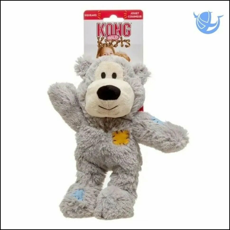 Эксклюзивный серый медведь Kong Wild Knots Bear XL для собак