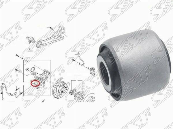 Сайлентблок SAT ST-52710-2H000 цапфы Hyundai Elantra 06-12, ix35 09-15