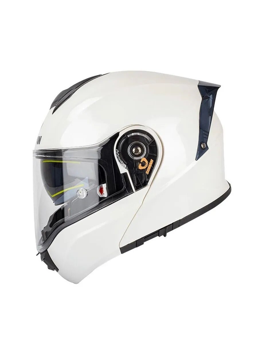 Мотошлем Soman SM965 Pearl White S