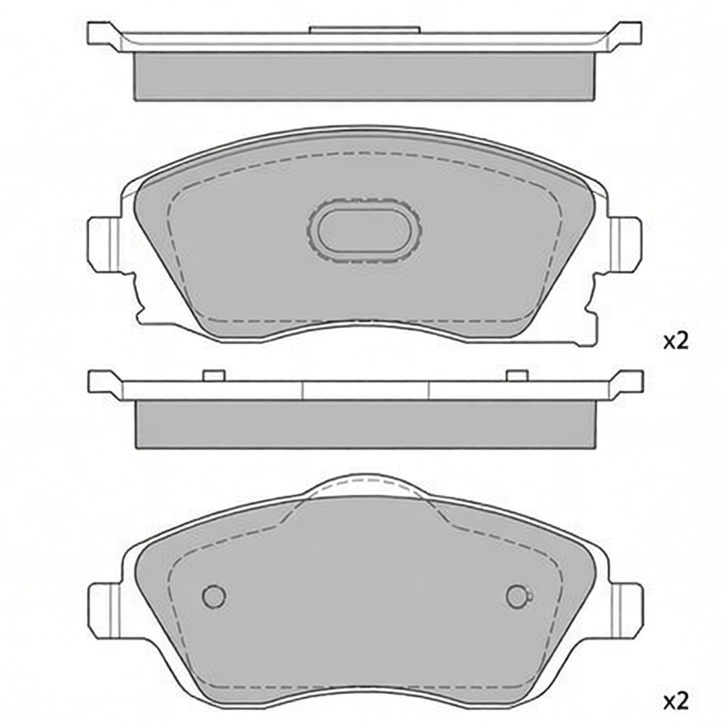 Колодки тормозные передние Opel Corsa 1.0-1.7DTi 00-01 SP1745 Sangsin brake арт. SP1745