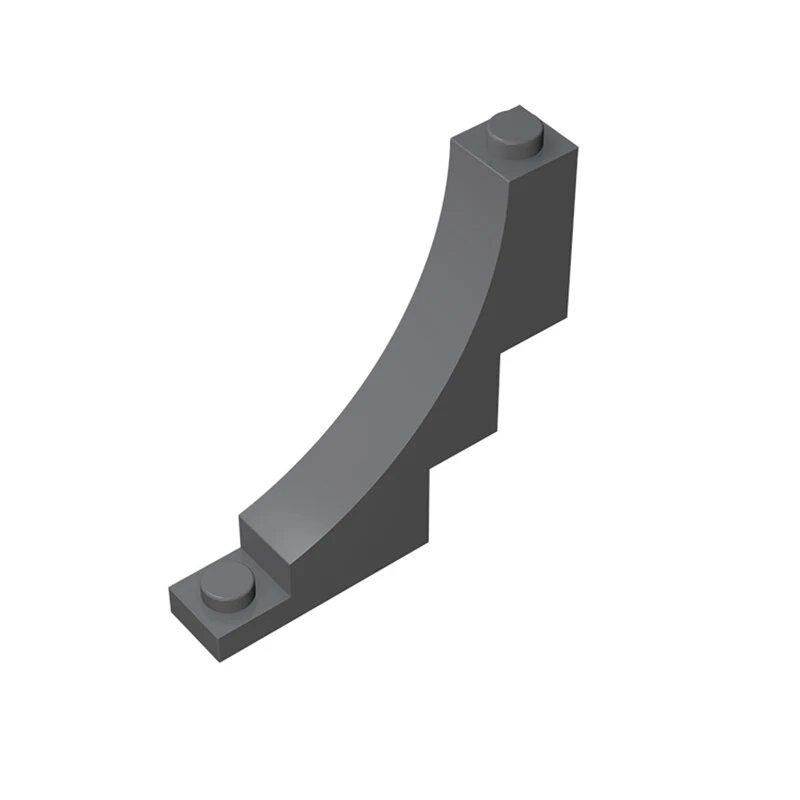 Gobricks серый изогнутый блок 10 шт. (072)