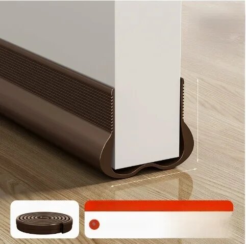 Звукоизолирующая уплотнительная лента для двери EPE Foam 93см Коричневый, brown