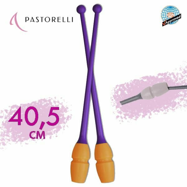 Булавы PASTORELLI 40,5см. 02906 Оранжево-фиолетовый "MASHA" FIG