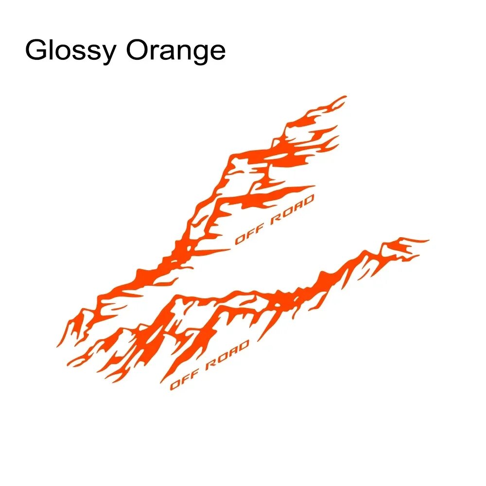 Наклейка на внедорожник Glossy Orange 180x42см