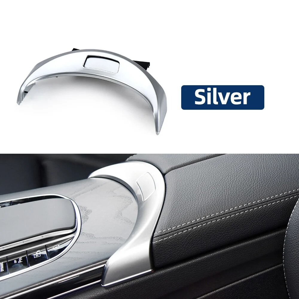 Серебряная кнопка подлокотника для Mercedes C Class W205 GLC W253