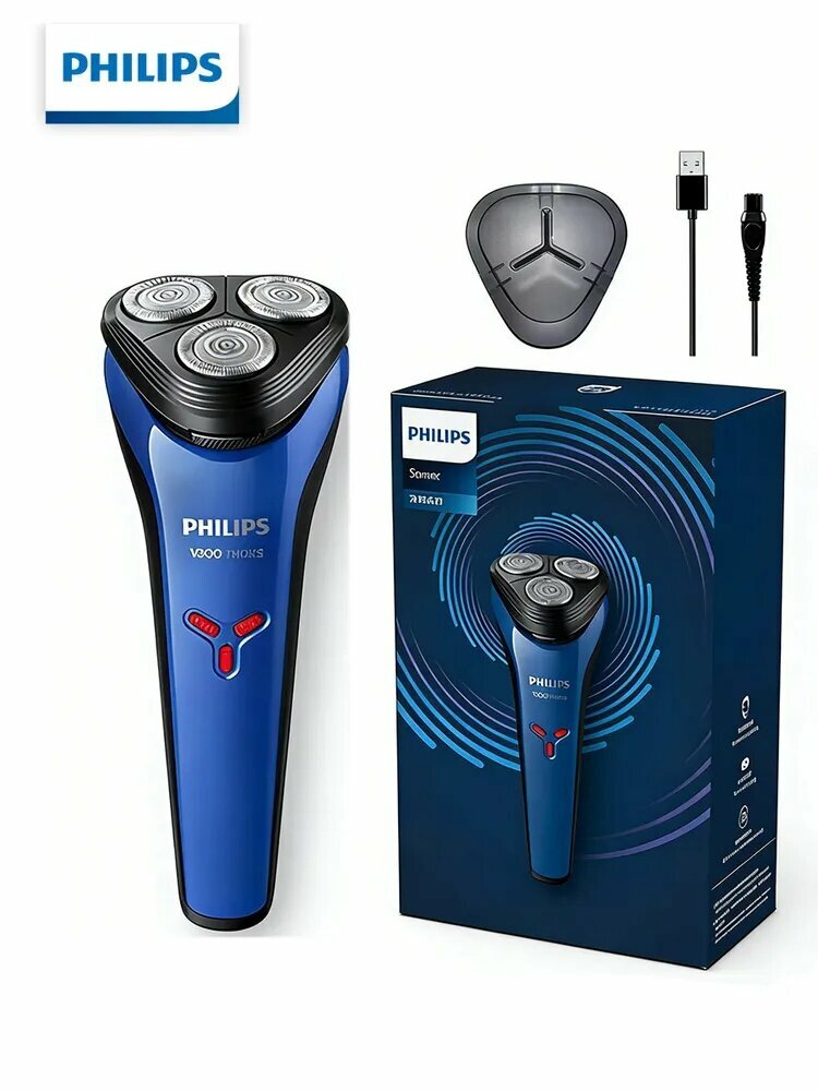 Philips Электробритва S1125, темно-синий